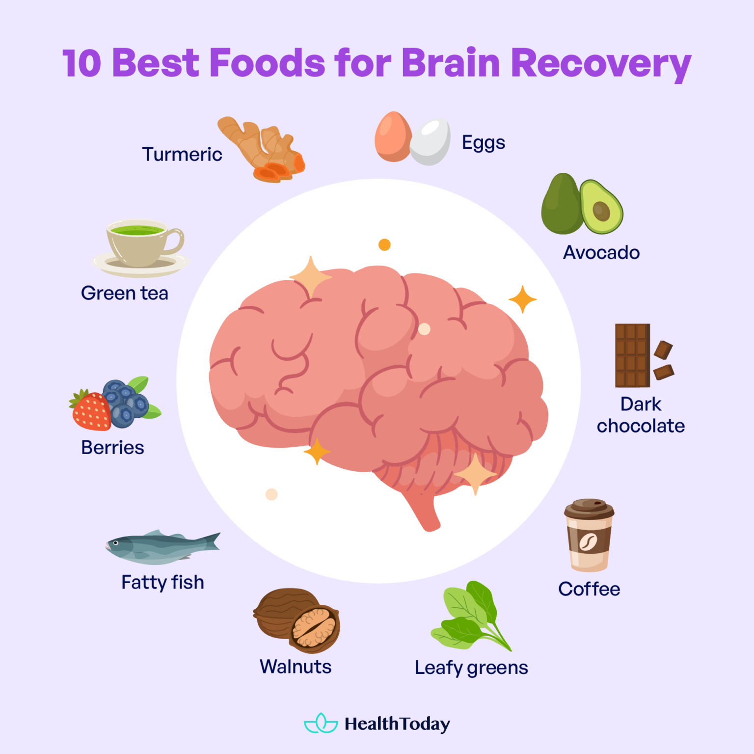 10 Best Foods for Faster Brain Recovery, With Recipes and What To Avoid - HealthToday